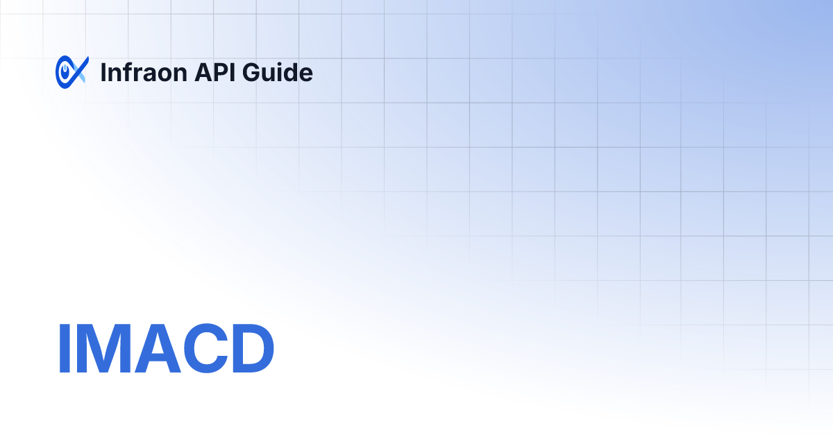 IMACD | Infraon API Guide
